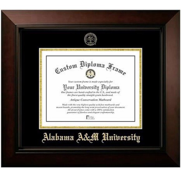 Accents | Campus Images Alabama Am University Diploma Frame Black ...